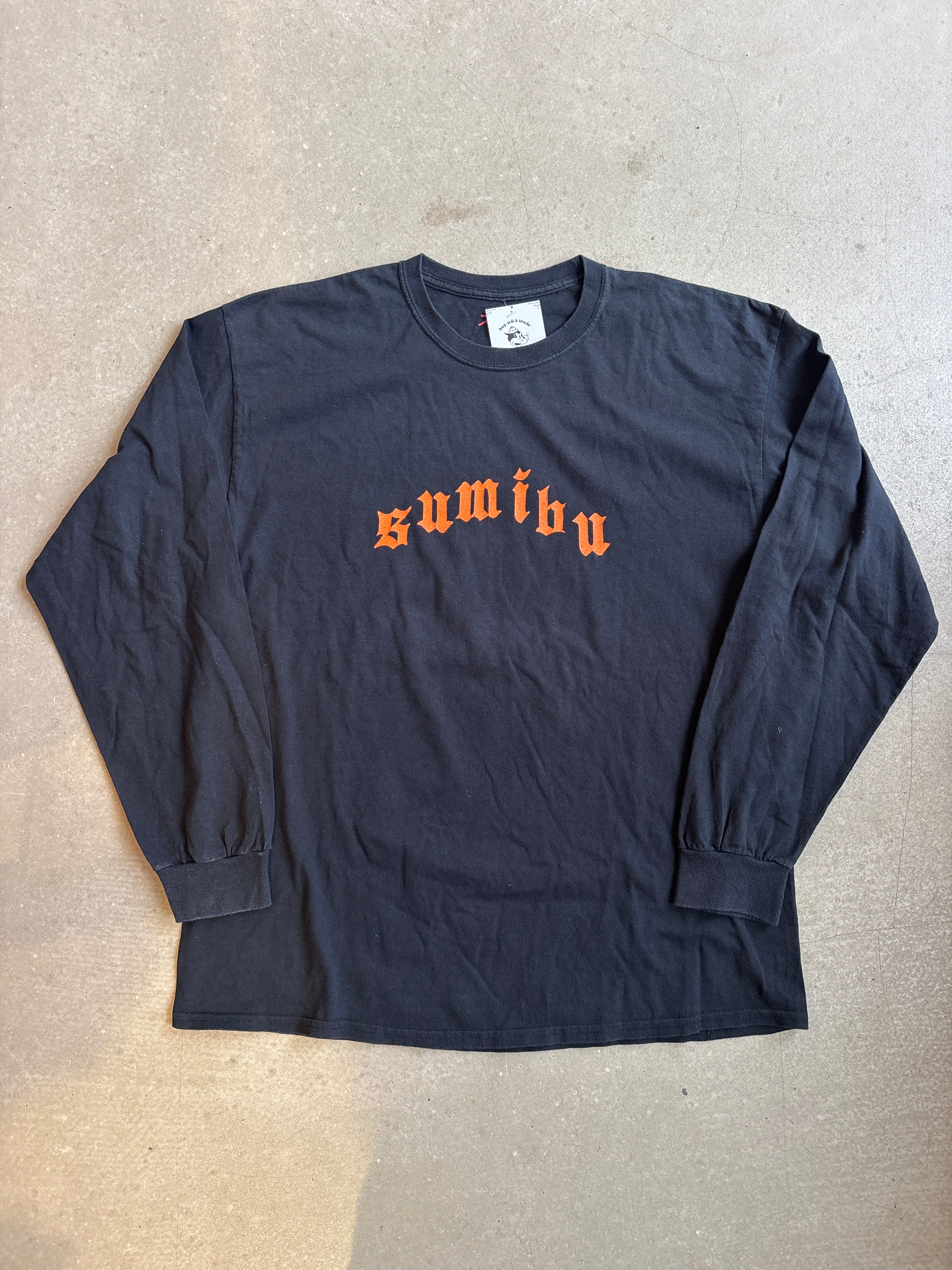 Sumibu Logo Longsleeve Black XL – Mokum Vintage